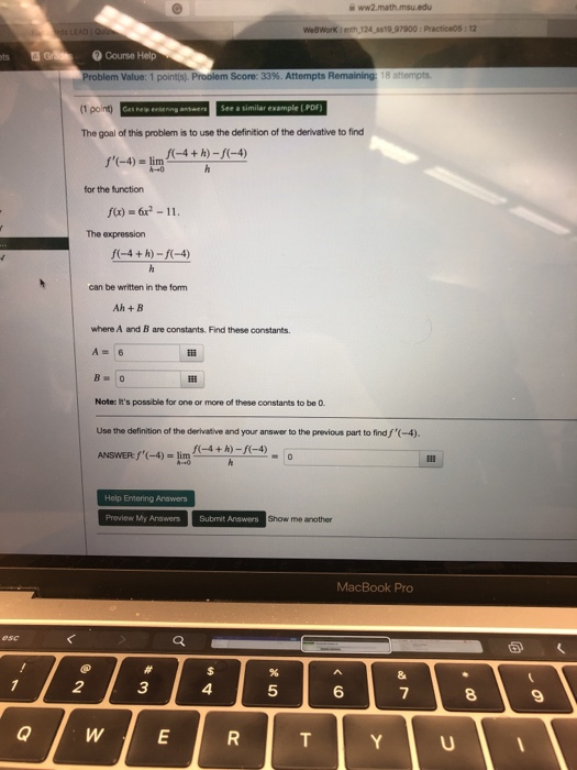 Solved ww2.math.msu.edu WeBWork :mh 124s$19.97900: | Chegg.com
