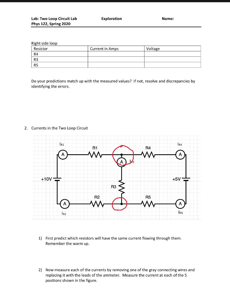 1. Single Loops We will start by considering each | Chegg.com