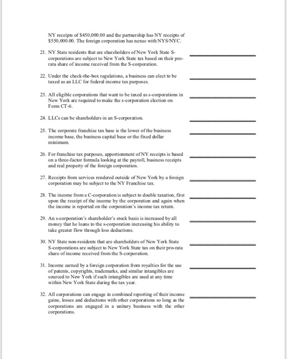 Solved True or Fase 1. PL 86-272 prohibits a state form | Chegg.com