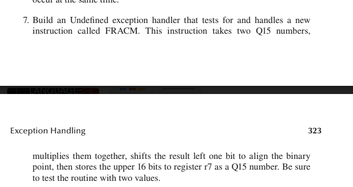 7. Build an Undefined exception handler that tests | Chegg.com