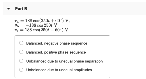 Solved For each set of voltages, state whether or not the | Chegg.com