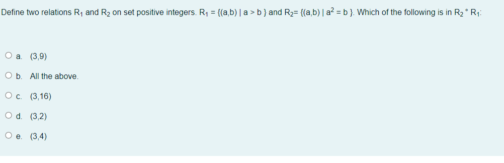 Solved Define two relations R7 and R2 on set positive | Chegg.com