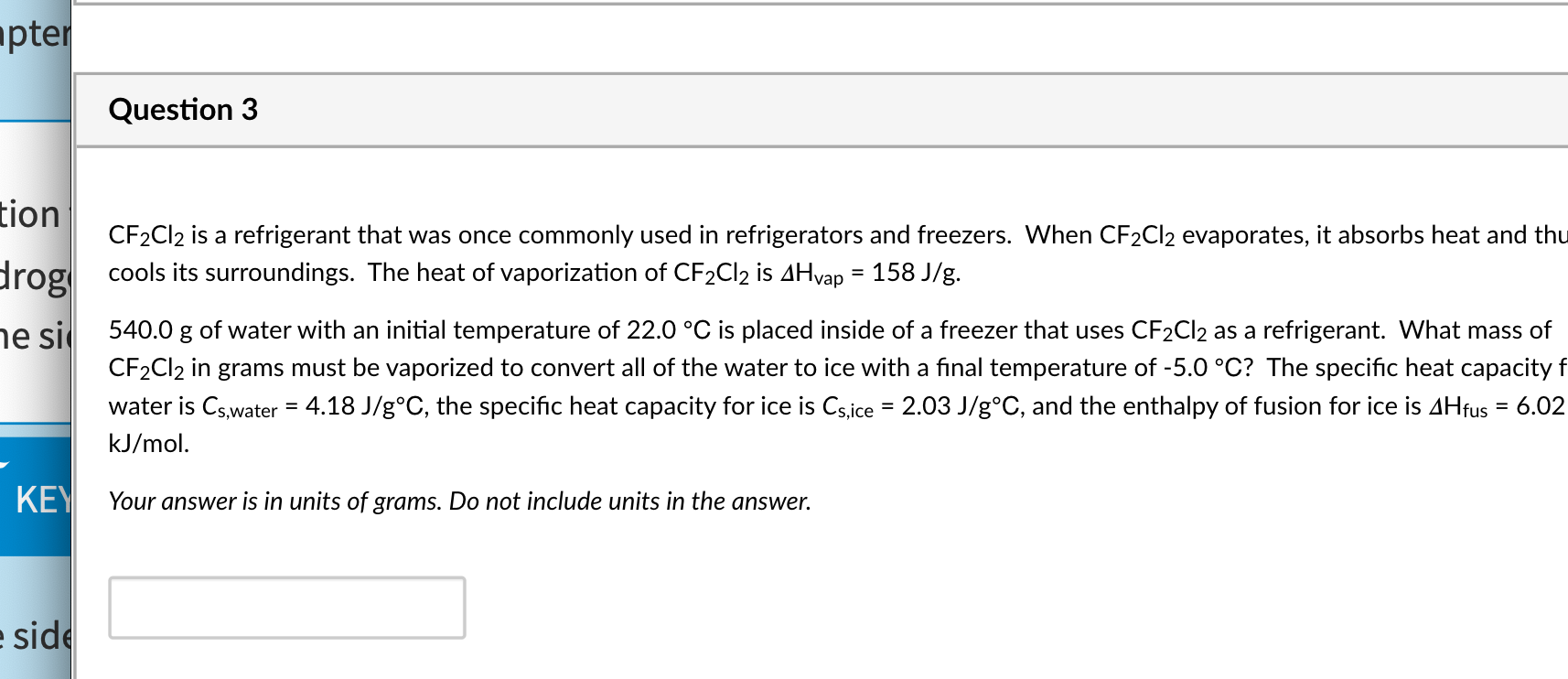 Solved apter Question 3 tion CF2Cl2 is a refrigerant that | Chegg.com