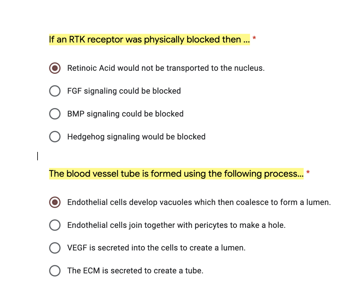 Solved If an RTK receptor was physically blocked then ... * | Chegg.com