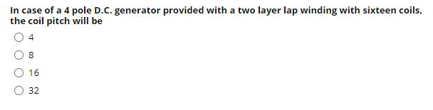 Solved In case of a 4 pole D.C. generator provided with a | Chegg.com