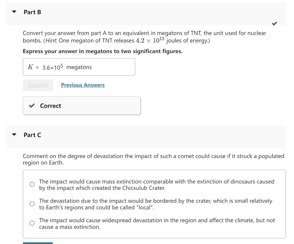 Solved Part B Convert your answer from part A to an | Chegg.com