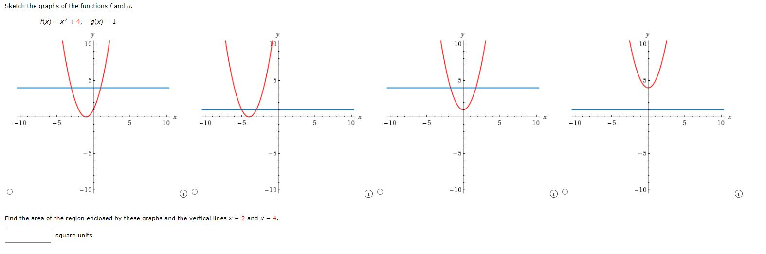 Solved Sketch the graphs of the functions f and g. f(x) = x2 | Chegg.com