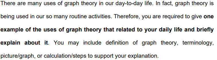Solved There are many uses of graph theory in our day-to-day | Chegg.com