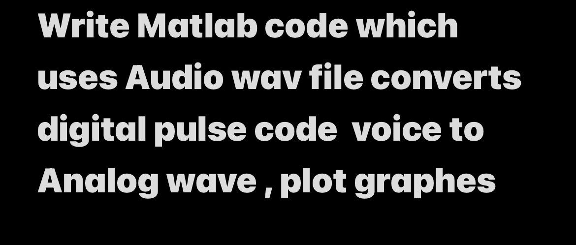 Solved Write Matlab code whichuses Audio wav file | Chegg.com