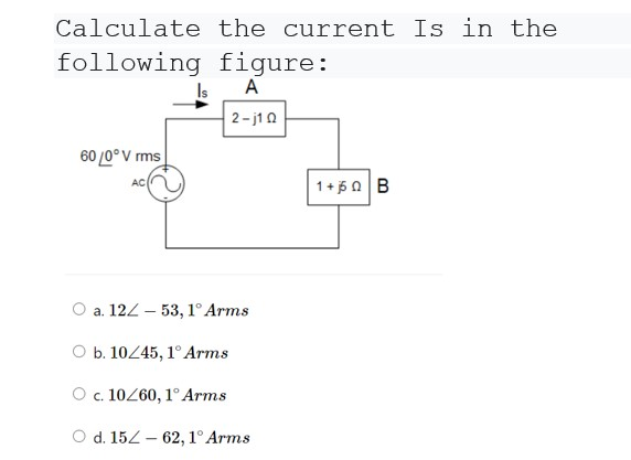 Solved Calculate the current Is in the following figure: Is | Chegg.com