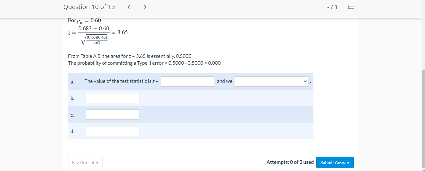 Solved ch9 homework assignment Question 10 of 13 -/1 | Chegg.com