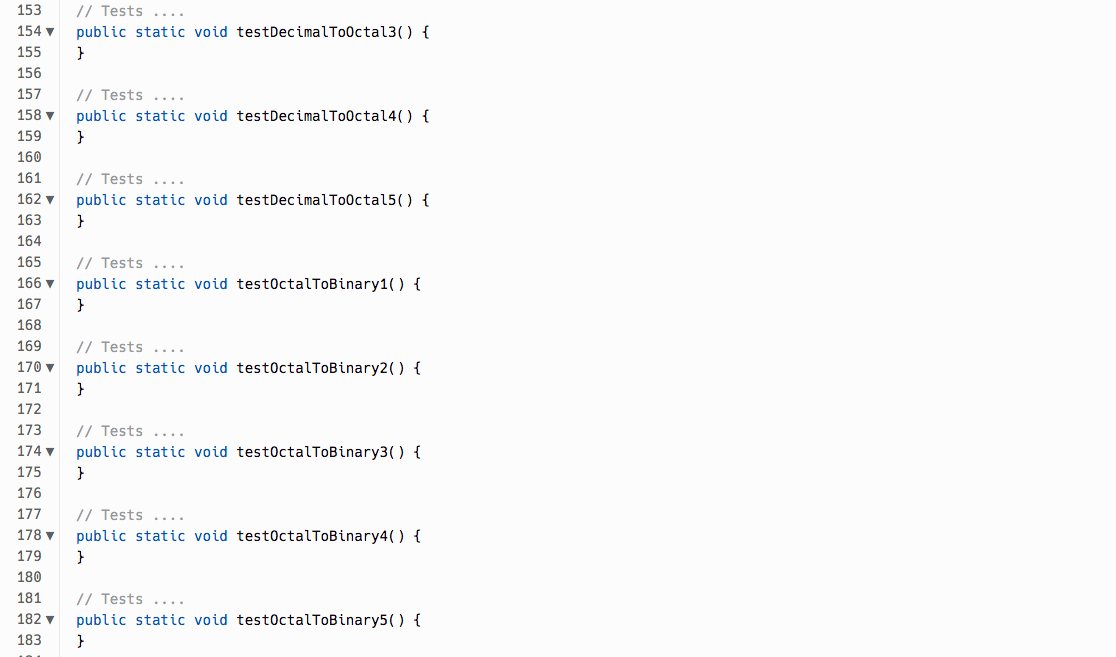Solved Create 5 test cases for each of the methods(3 methods | Chegg.com