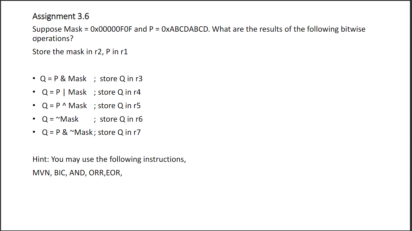 Assignment 35 Write An Assembly Program That Swaps