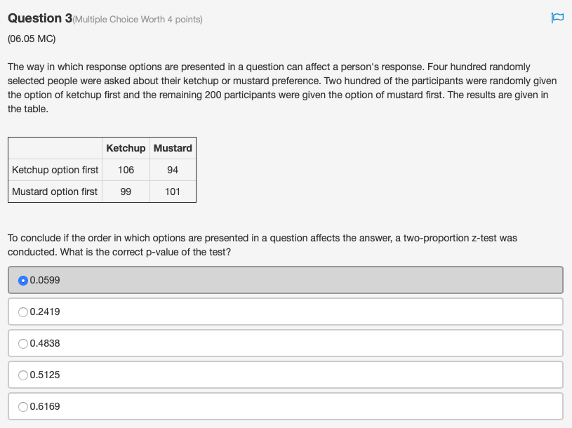 Solved Question 1 (Multiple Choice Worth 5 points) (06.05 | Chegg.com