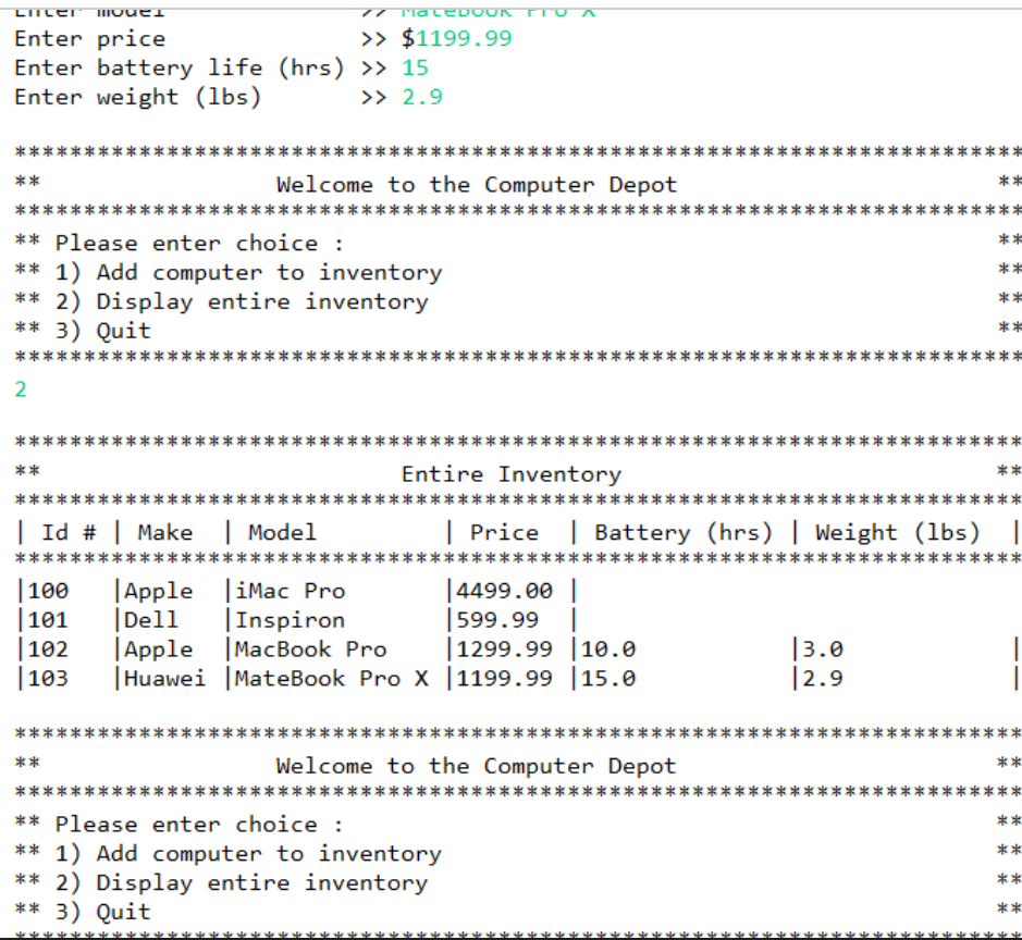 Solved Create a base class called Computer, with both a | Chegg.com