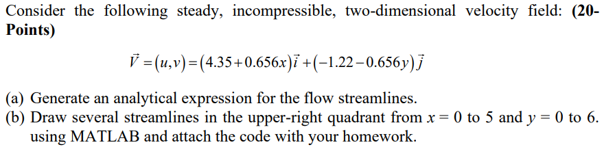 Solved Consider the following steady, incompressible, | Chegg.com