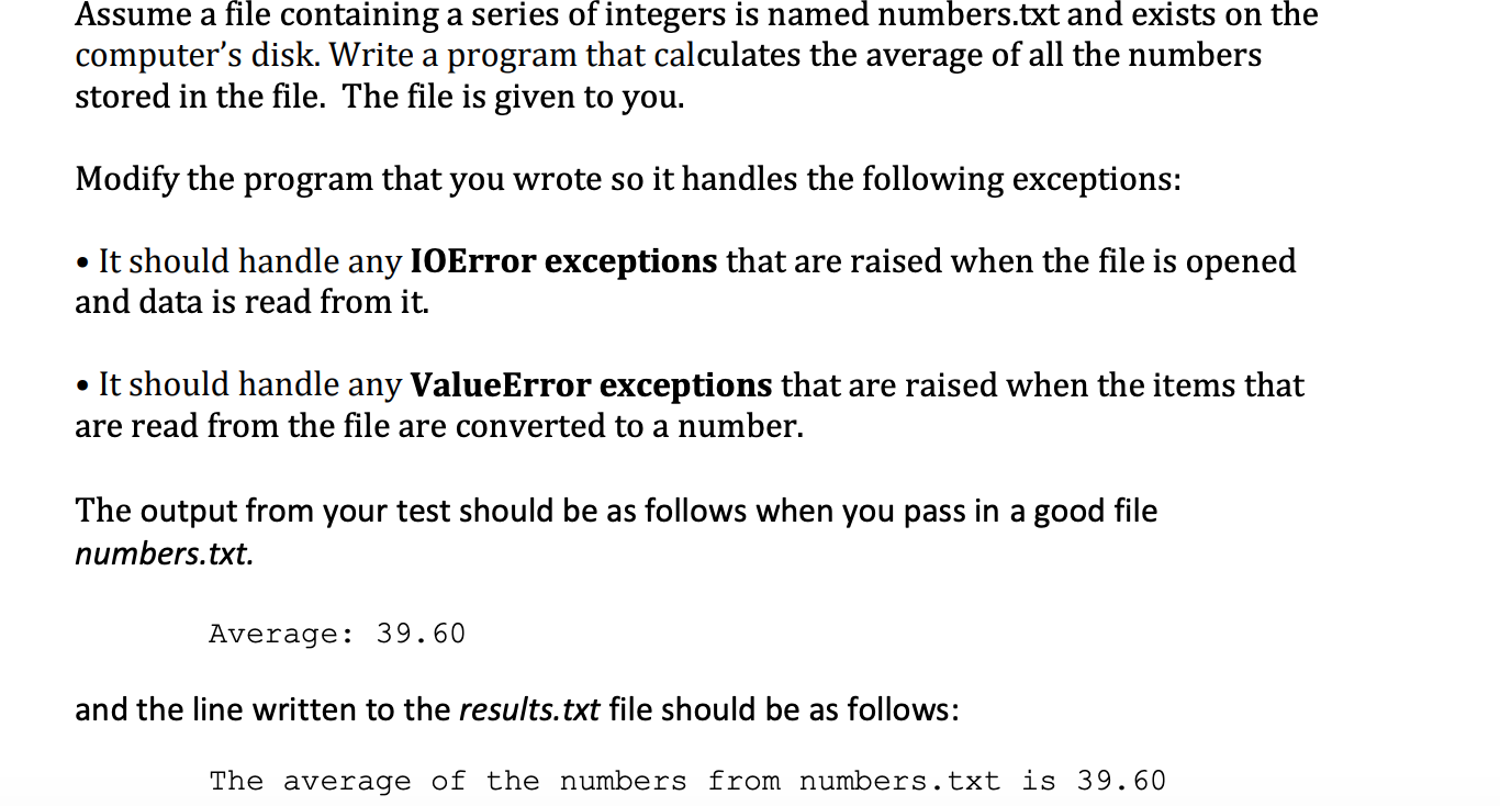 Solved Assume a file containing a series of integers is | Chegg.com