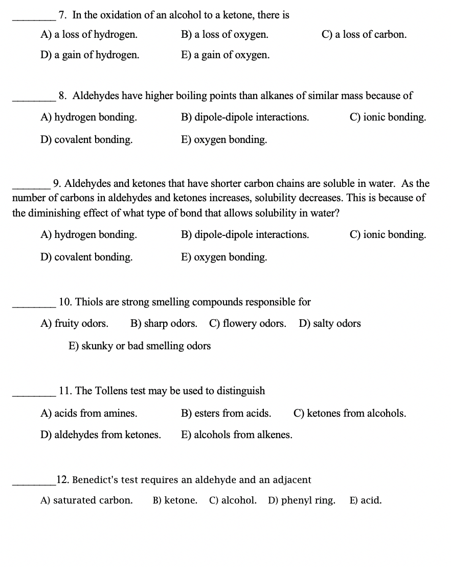 196 Oxidation Of Alcohols And Aldehydes Chemistry