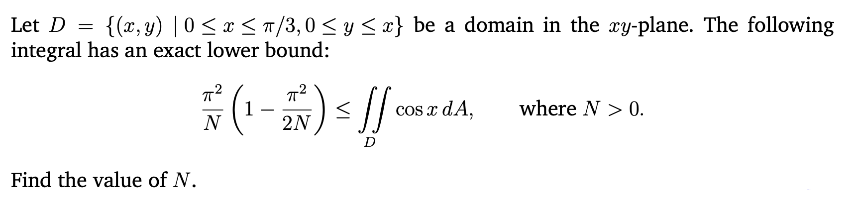 Solved Find N where N ≥ 10. Where N is an integer | Chegg.com