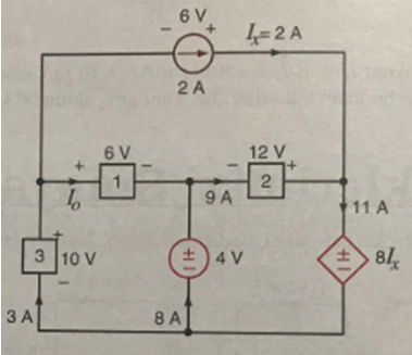 Solved Using Tellegen's theorem, find the current Io in | Chegg.com