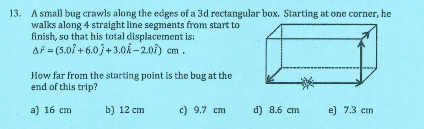 Solved 3. A small bug crawls along the edges of a 3 d | Chegg.com