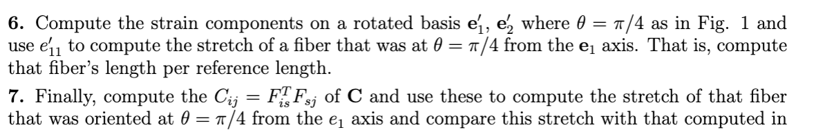 Solved 5. Compute the small strain components, e11,e22,e12. | Chegg.com