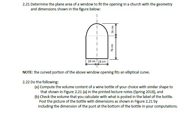 Solved 2.21 Determine the plane area of a window to fit the | Chegg.com
