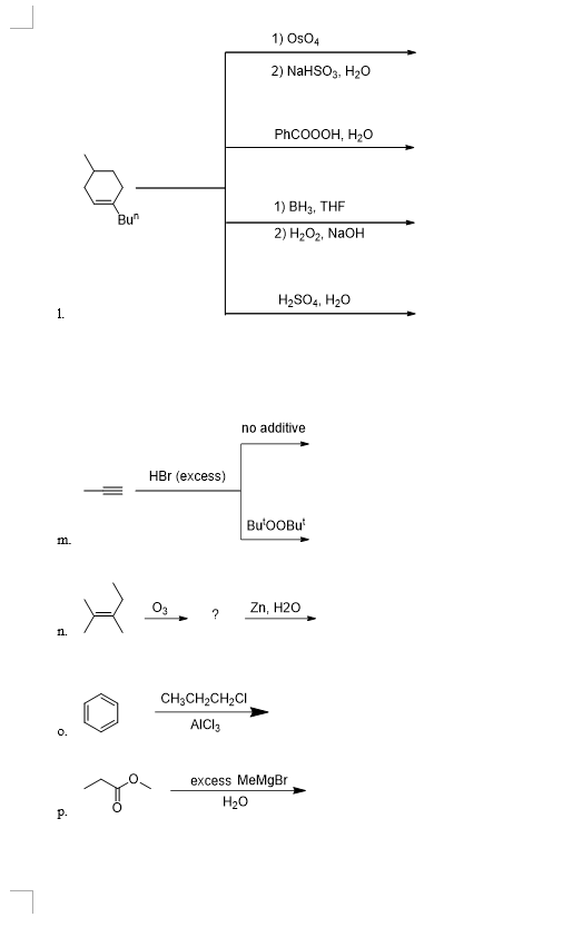Solved 3. Please draw the major products or conditions of | Chegg.com