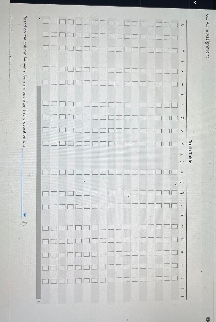 Solved In propositional logic, a truth table lists all | Chegg.com