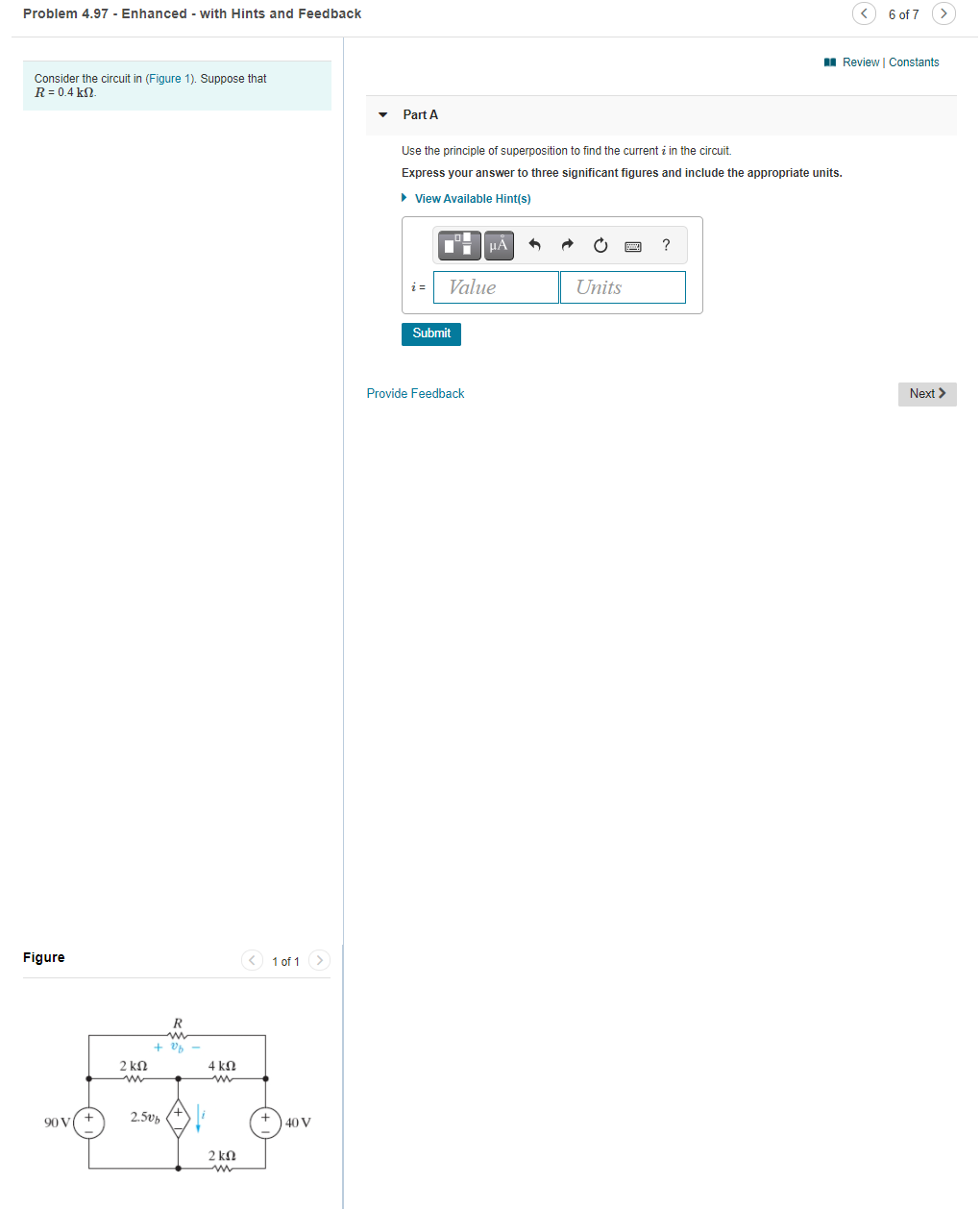 Solved Problem 4.97 - Enhanced - with Hints and Feedback 6 | Chegg.com