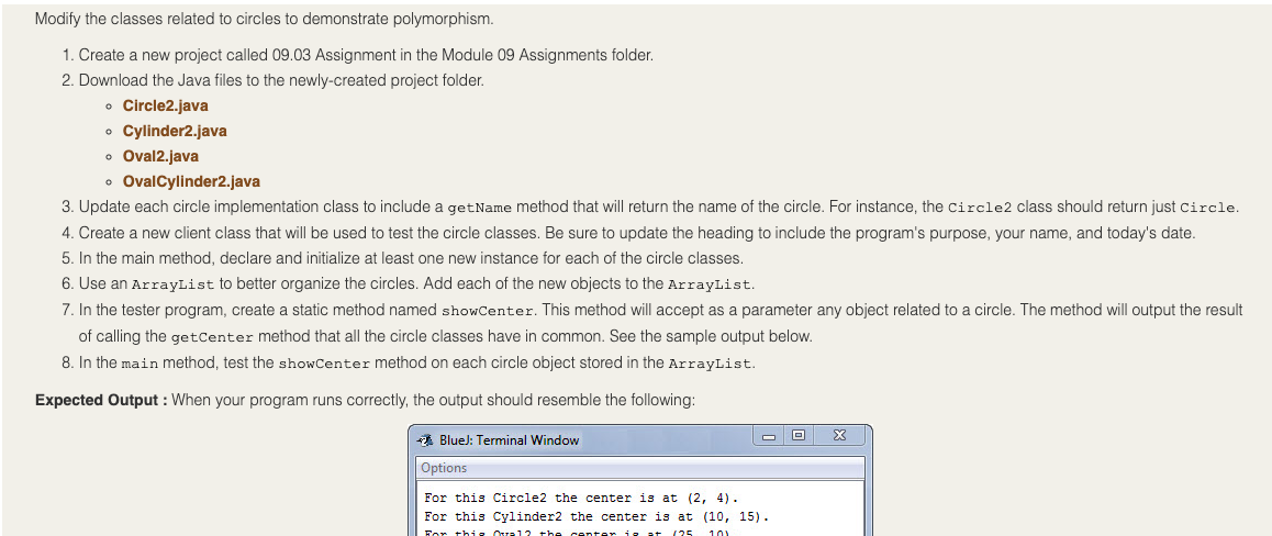Solved Circle2.Java public class Circle2 { // instance | Chegg.com