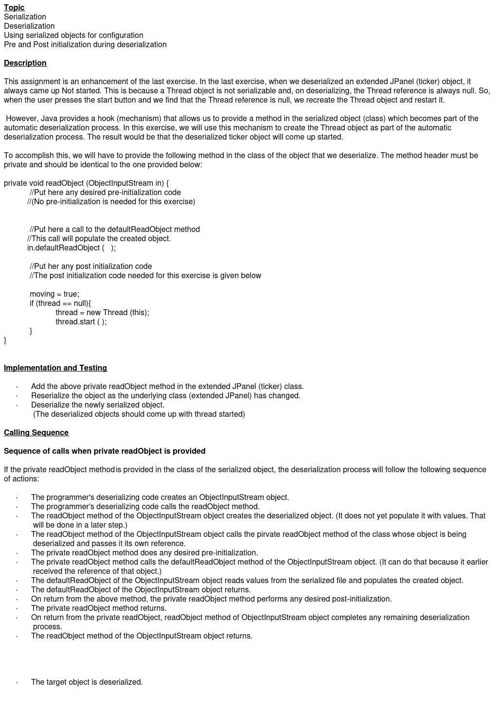 Solved Topic Serialization Deserialization Using Serialized