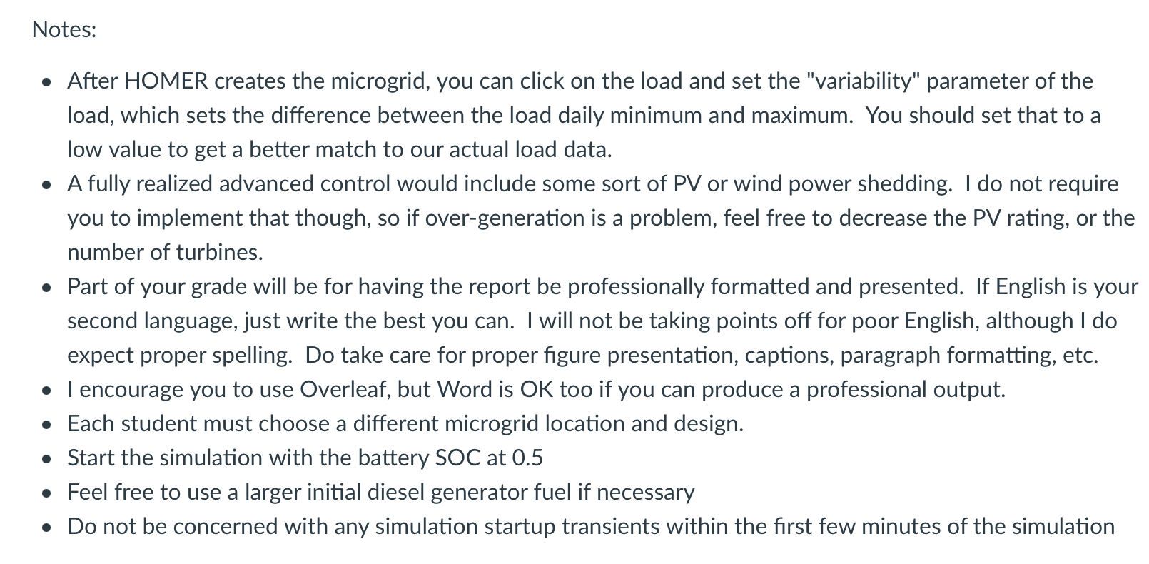 Use Homer to design a microgrid in a location of your | Chegg.com