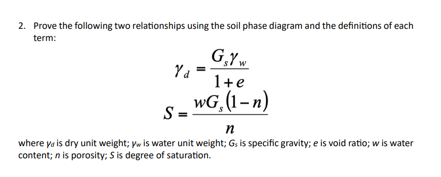 Solved 2. Prove the following two relationships using the | Chegg.com