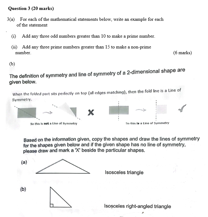 Solved Question 3 (20 marks) 3(a) For each of the | Chegg.com