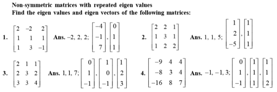 Solved Subject: Linear Algebra, Topic: Eigenvalues | Chegg.com
