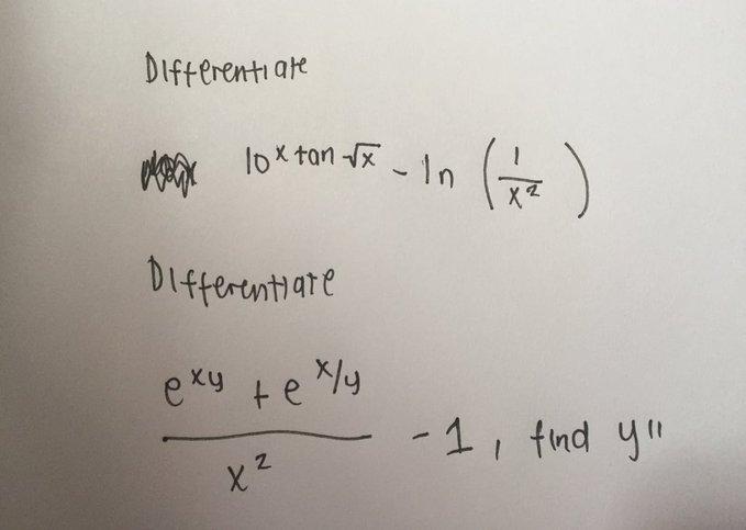 Solved Differentiak no x 10x tantx - In G Differentiate exy | Chegg.com
