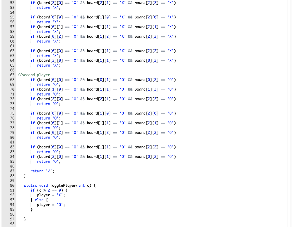 Solved Current file: Board.java Load default template... 1 | Chegg.com