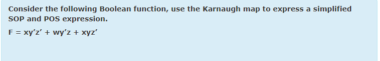 Solved Consider the following Boolean function, use the | Chegg.com