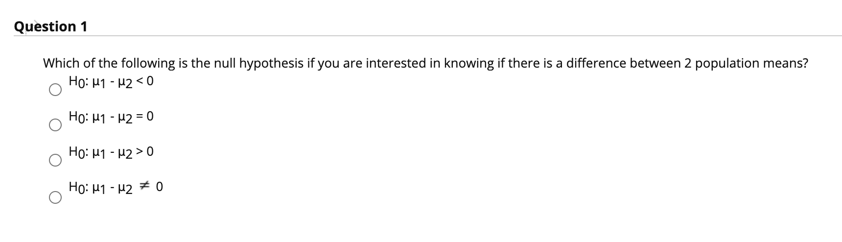Solved 2. In a hypothesis test comparing 2 population means, | Chegg.com
