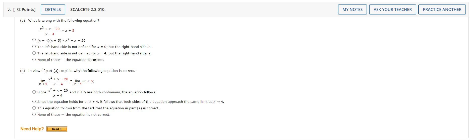 Solved (a) What is wrong with the following equation? | Chegg.com