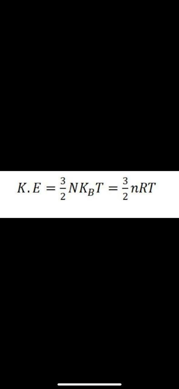 Solved K.E = NKT = nRT | Chegg.com