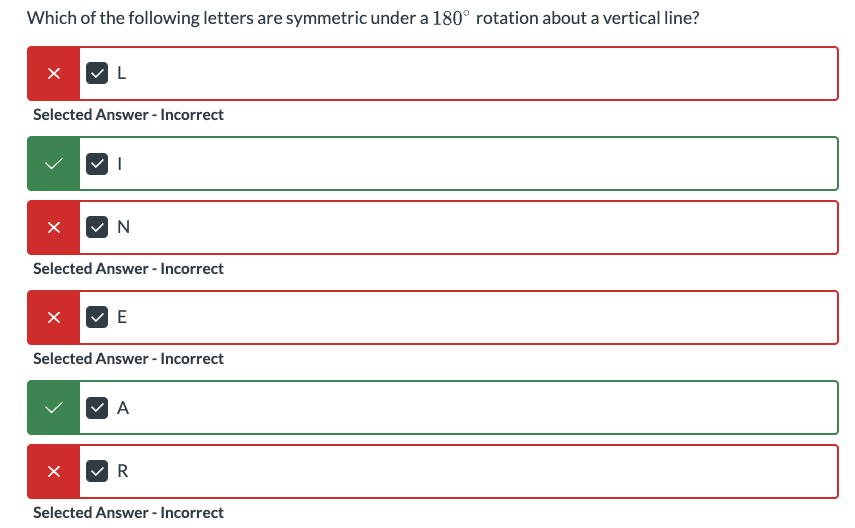 Solved The correct answer is stated below the wrong answer. | Chegg.com