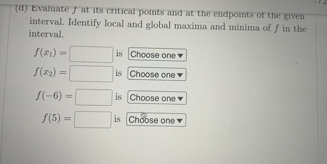 Solved Given the function f(x)=x3−3x2−24x+11 over the | Chegg.com