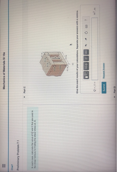 Solved Preliminary Problem 7.1 Part A In each case, | Chegg.com