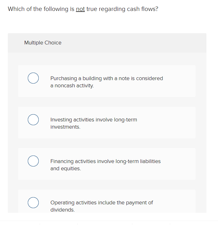 Solved Which of the following is not true regarding cash | Chegg.com