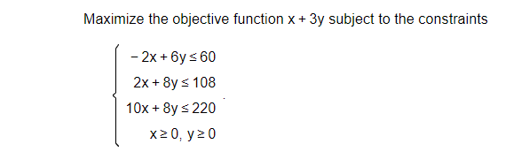 Solved Maximize The Objective Function X 3y Subject To The