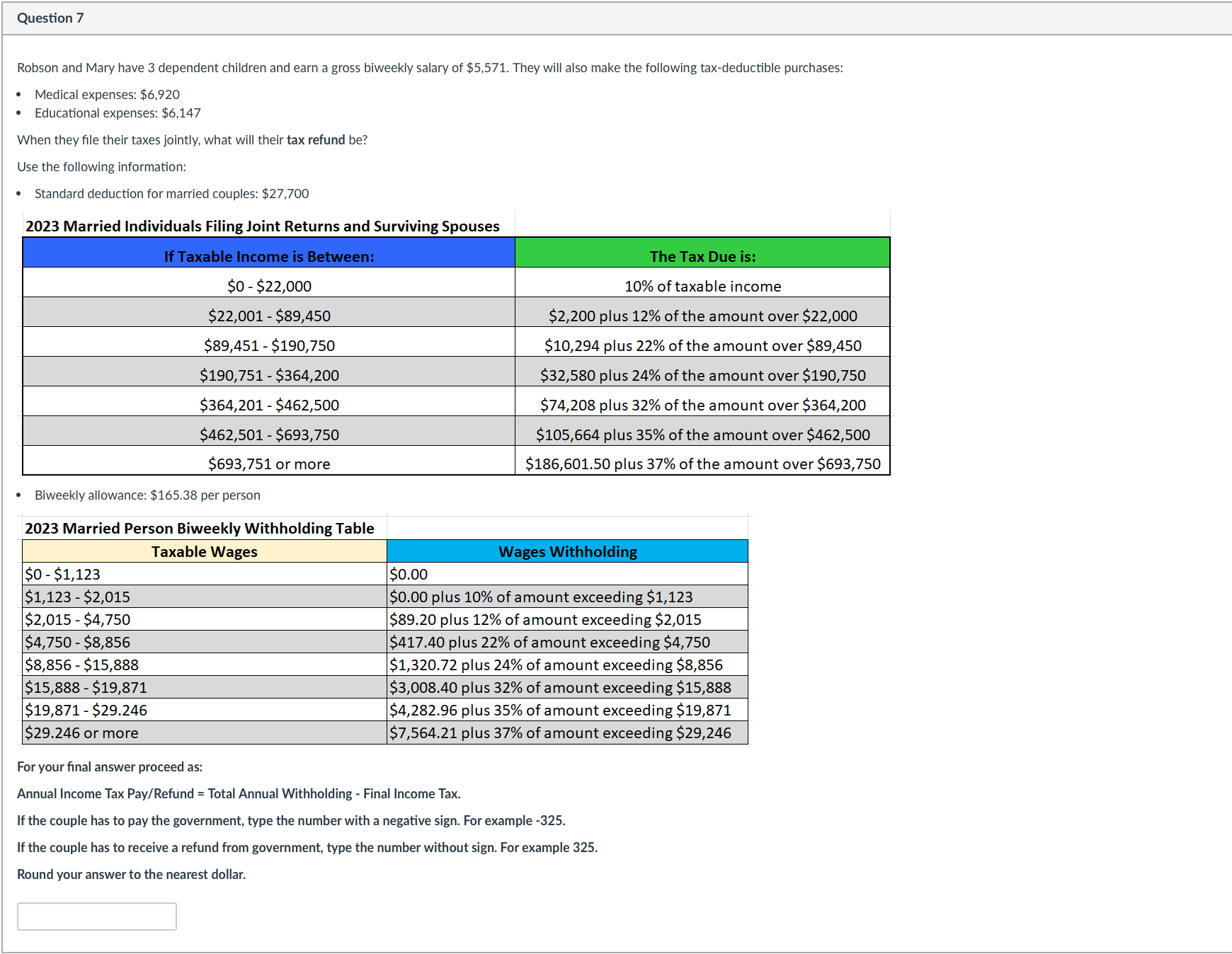 Solved Robson and Mary have 3 ﻿dependent children and earn a | Chegg.com