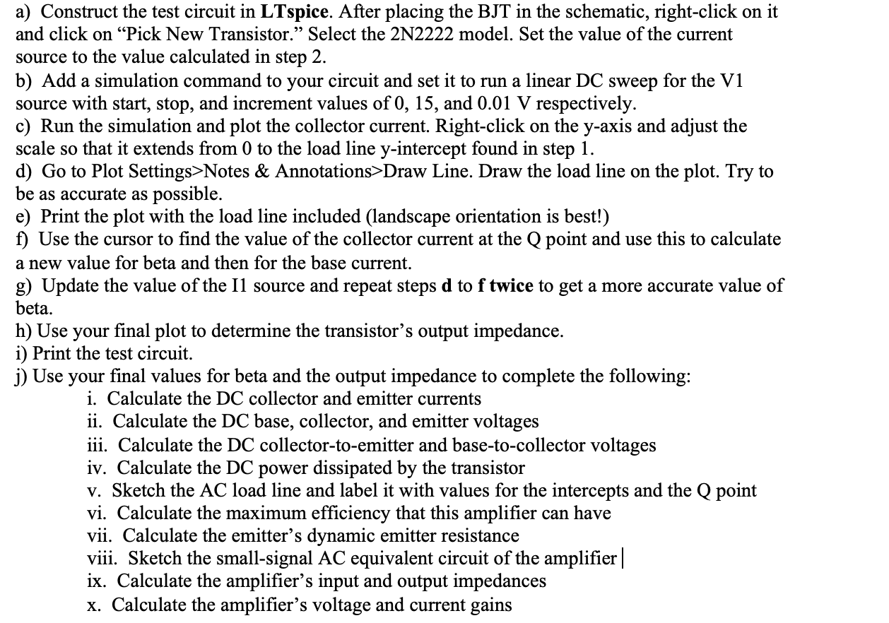 Solved V1 + Q1 2N2222 11 - V 1μΑ Test Circuit " a) | Chegg.com