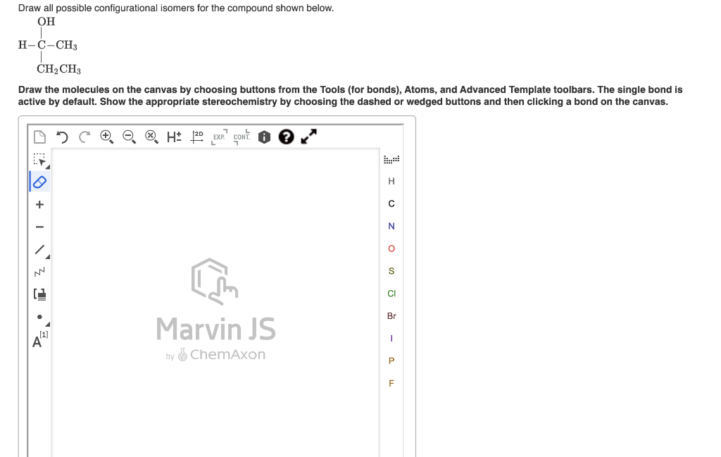 Solved Draw All Possible Configurational Isomers For The